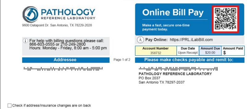 Pay A Bill – Pathology Reference Lab | Pathology Lab in San Antonio, TX